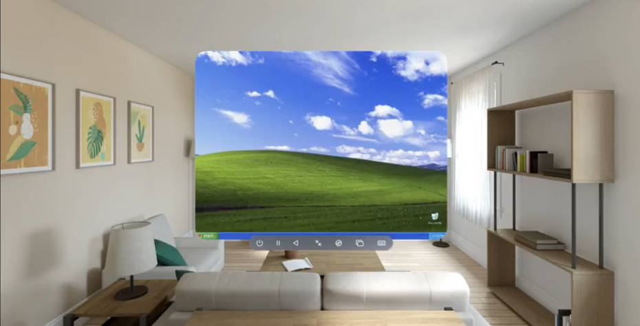 Windows XP запустили на Apple Vision Pro