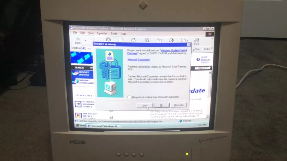 Вышли необычные обновления для Windows 95, 2000 и XP