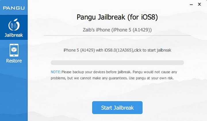 В джейлбрейке Pangu8 появился английский язык и магазин Cydia