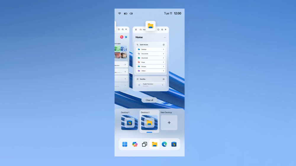 Представлен концепт Windows 12 для смартфонов